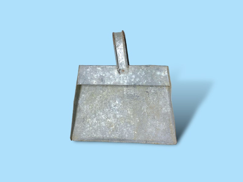 Vintage Galvanized Steel Metal Dust Pan. - Etsy