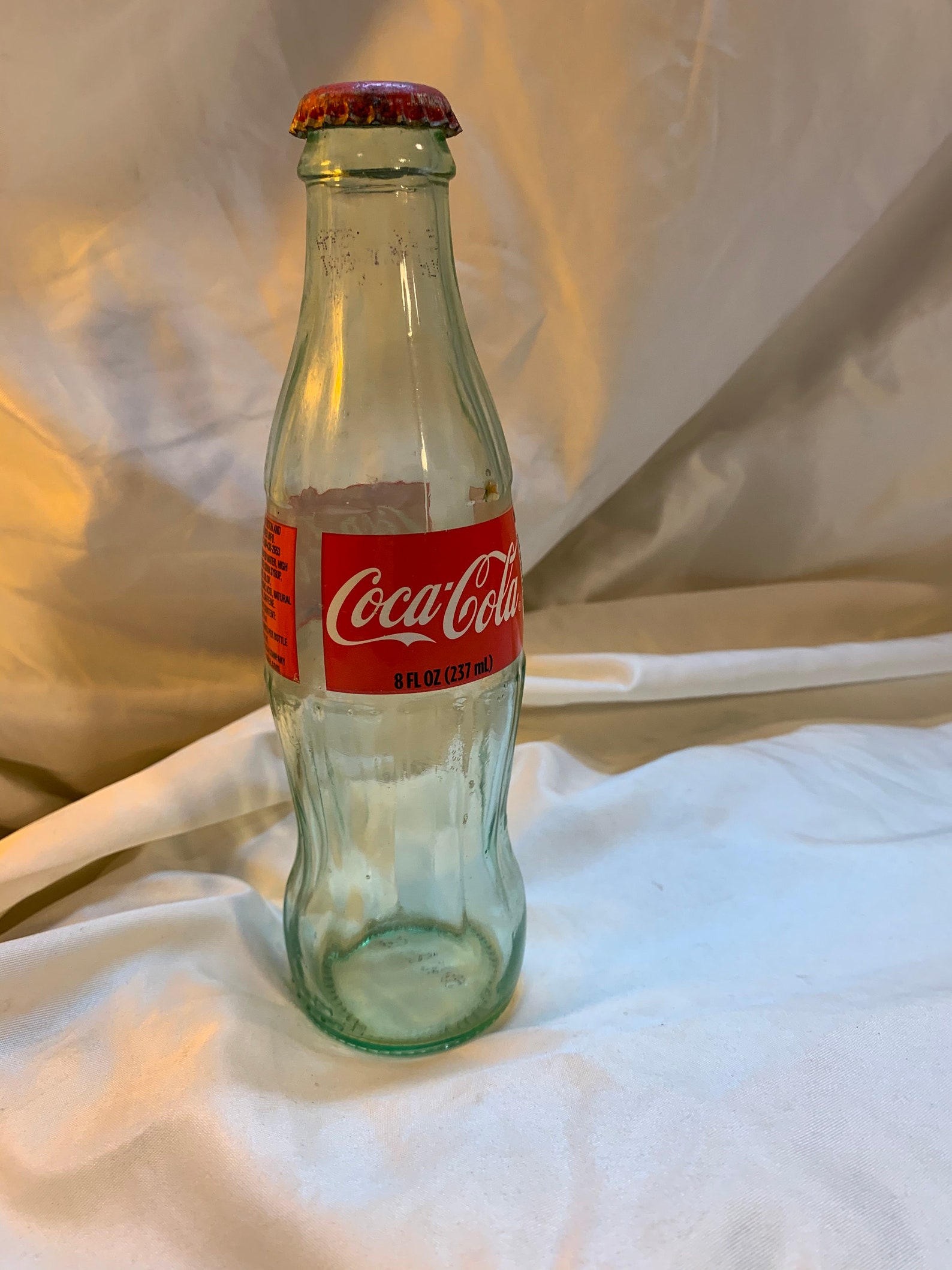 Vintage Classic Coca-cola Glass Bottle With Cap. - Etsy