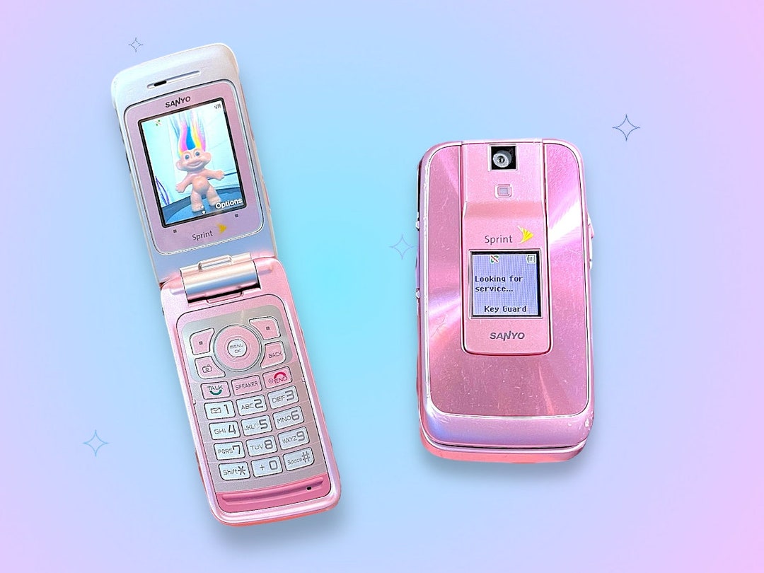 Vintage Y2K Pink Sanyo Camera Flip Cell Phone.rare.works - Etsy