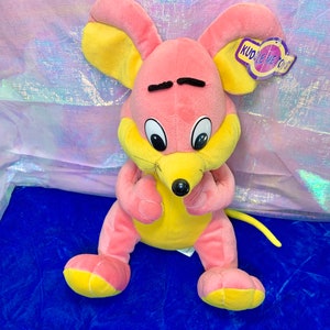Vintage Stuffed Pink Mouse Plush Toy. - Etsy