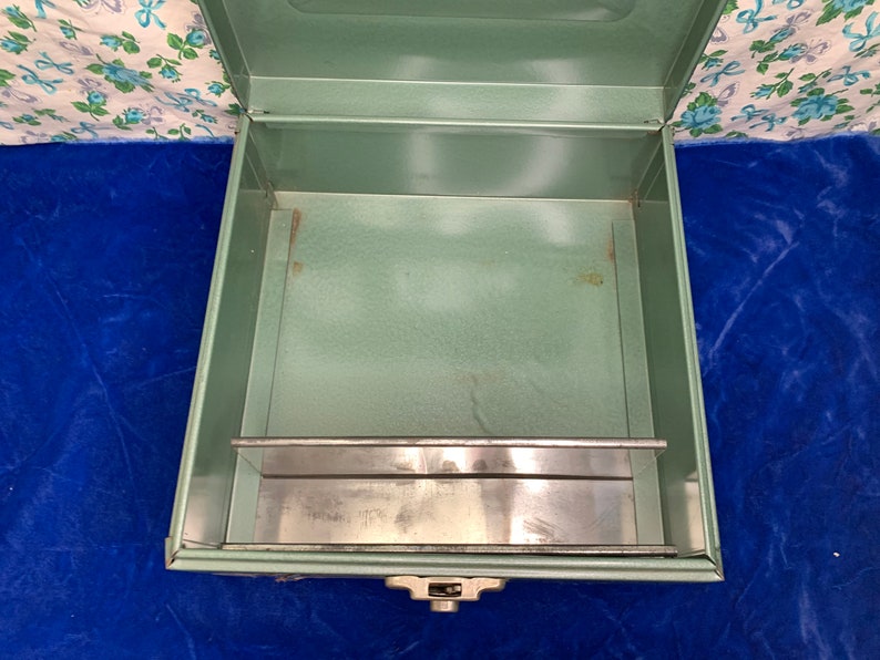 Vintage Metal Office File Lock Box. - Etsy