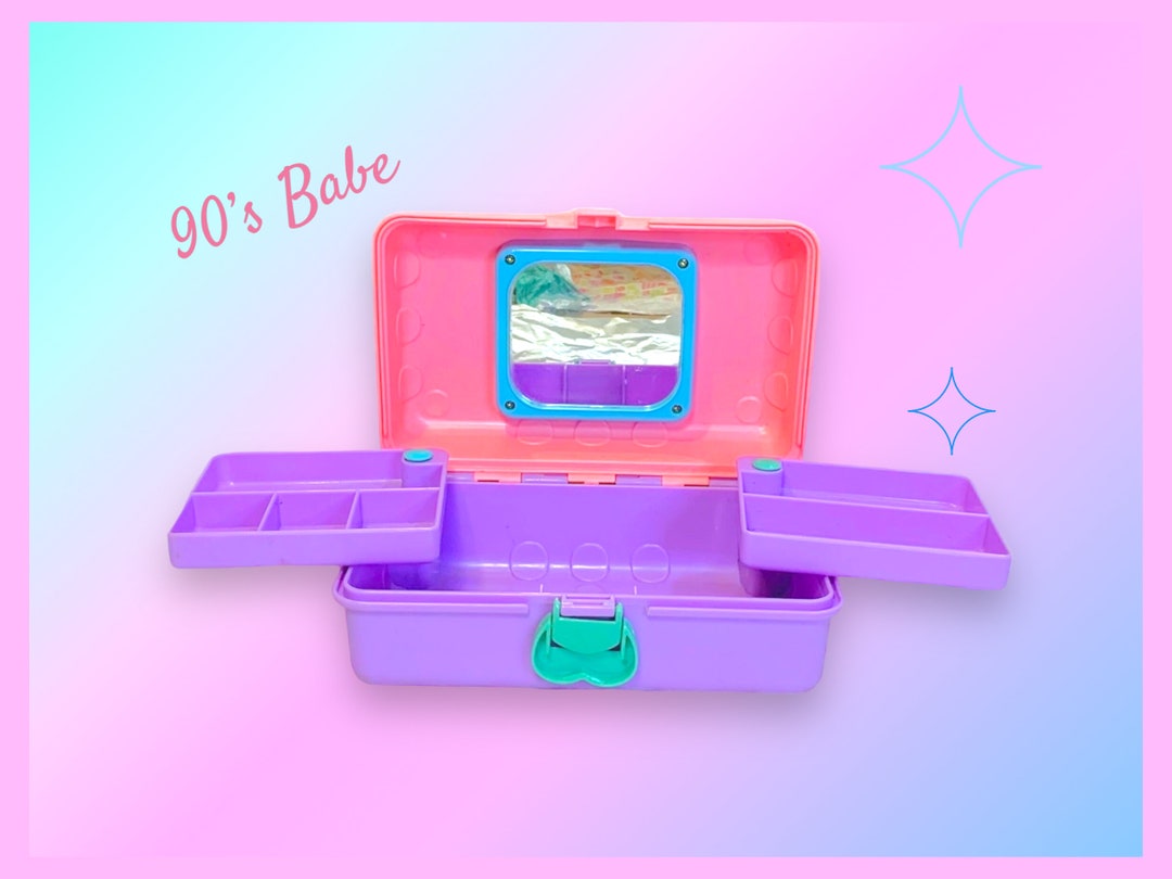 Vintage 90s Pink Tinkerbell Redbox Caboodles Mirror Heart - Etsy
