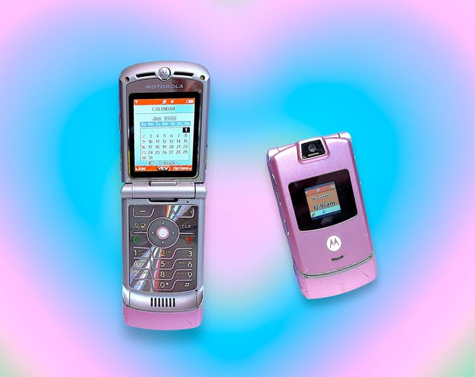 Vintage Y2K Pink Motorola Razor Mobile Flip Cellphone.works.as Is. - Etsy