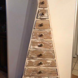 Vintage One of a kind Wood triangle drawers. | Etsy