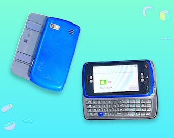 Vintage Y2K Slider QWERTY Phone - Samsung Rant - 2000s Purple Cellular ...