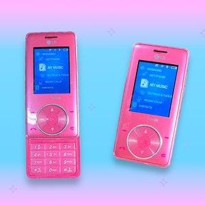 Vintage Y2K Pink LG Slide Cell Phone.rare.works! - Etsy