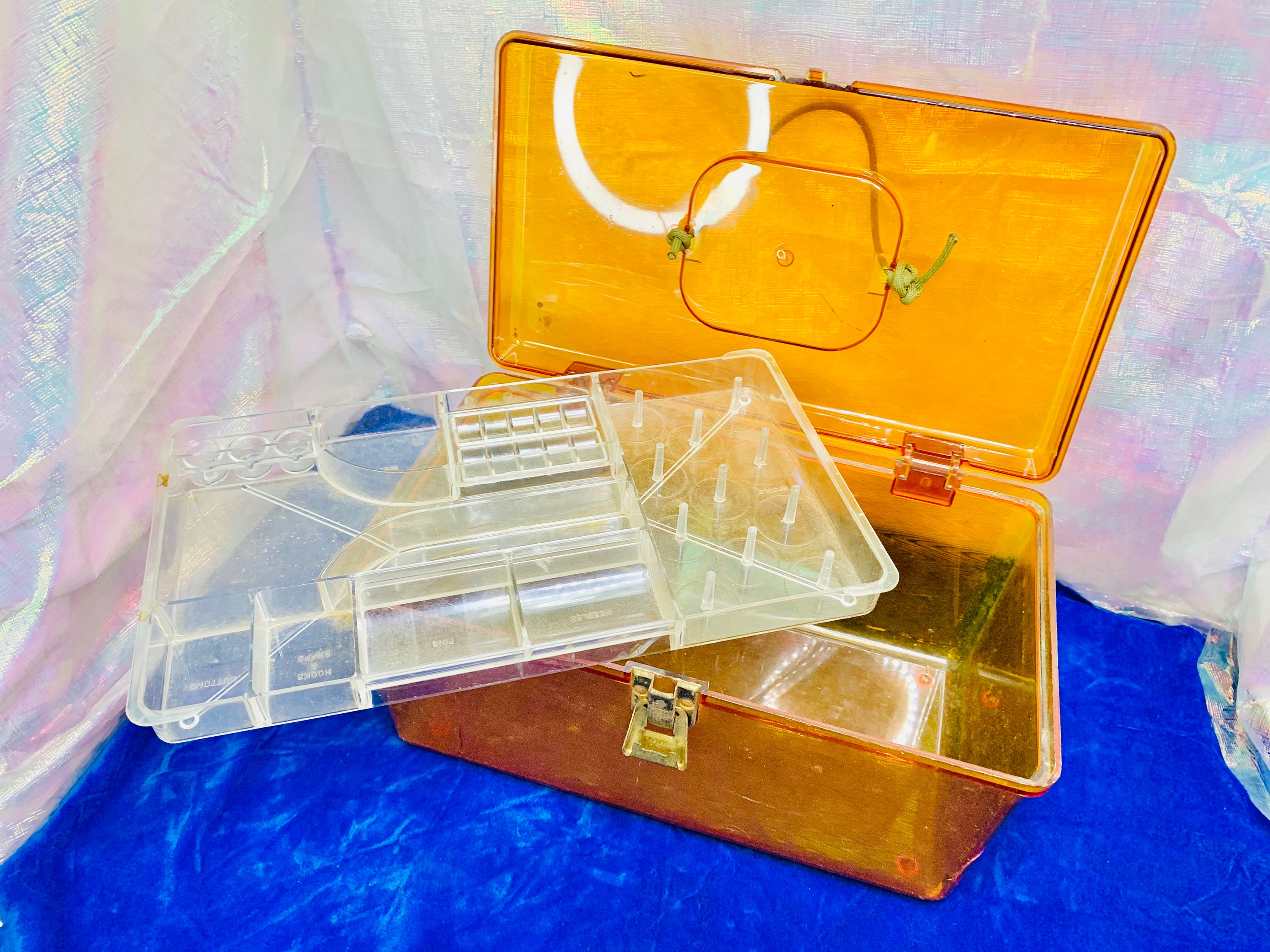 Vintage Clear Plastic Storage Case. | Etsy