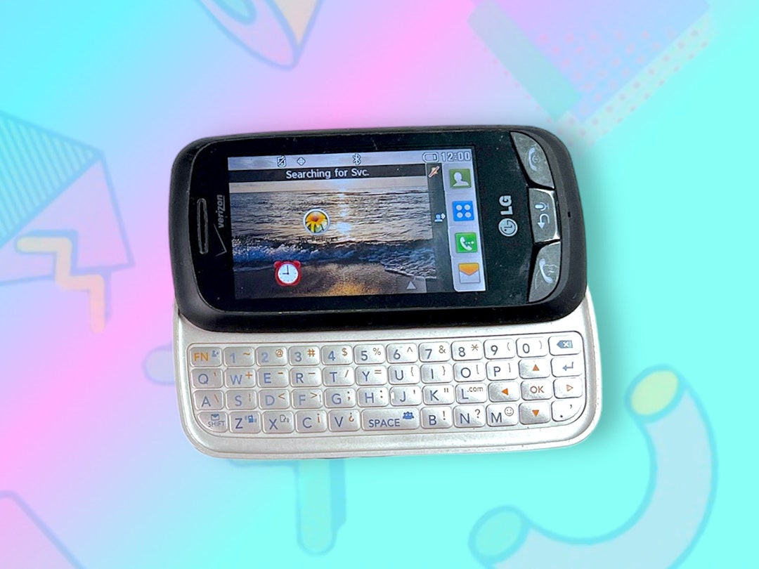 Vintage Y2K LG Slide Keyboard Cellphone. Works - Etsy