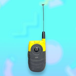 Vintage Yellow Motorola Flip Cell Phone. Rare.works. - Etsy