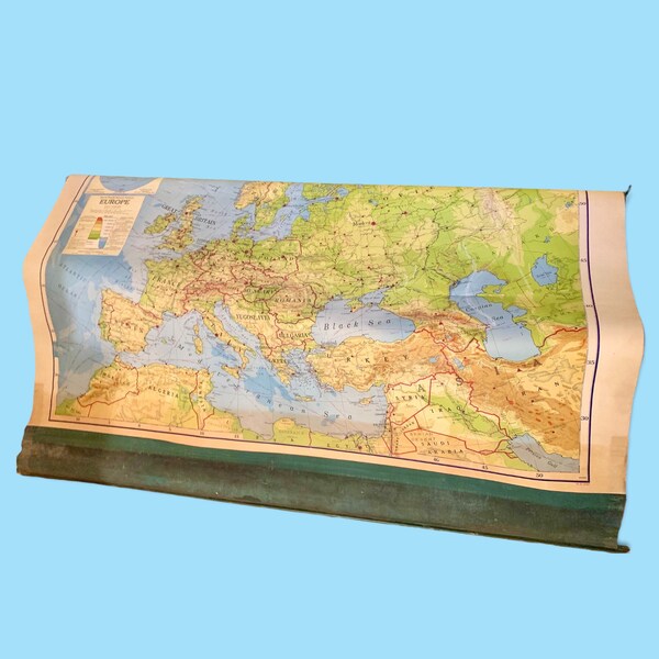 Pull Down Map - Etsy