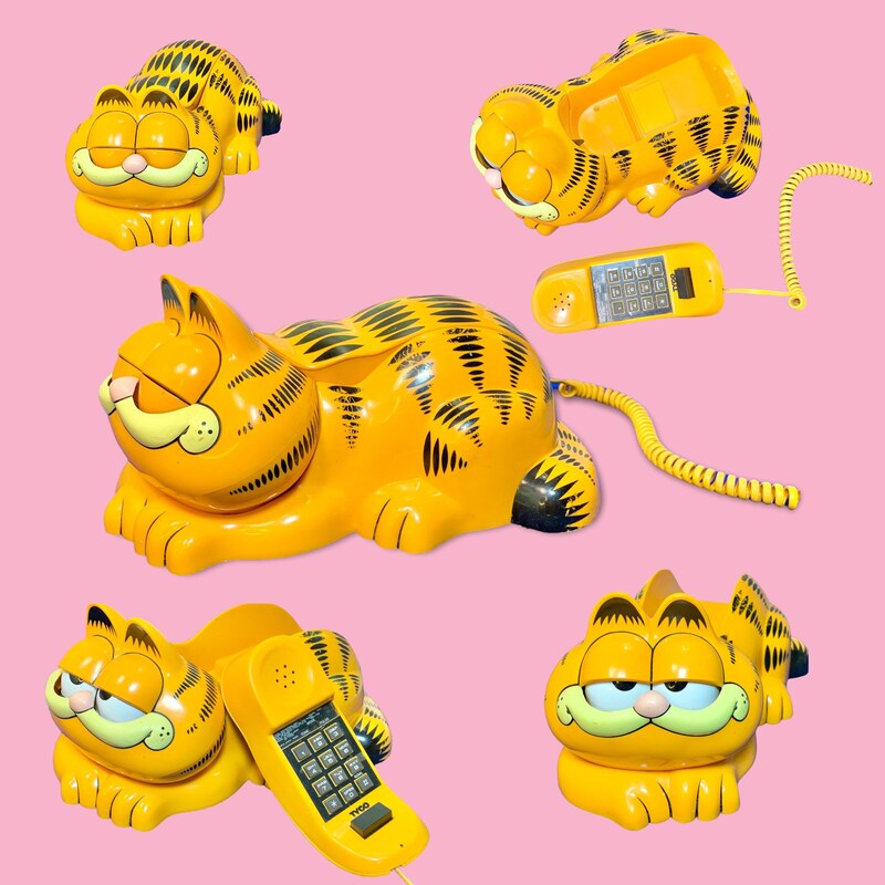 Garfield Telephone - Etsy