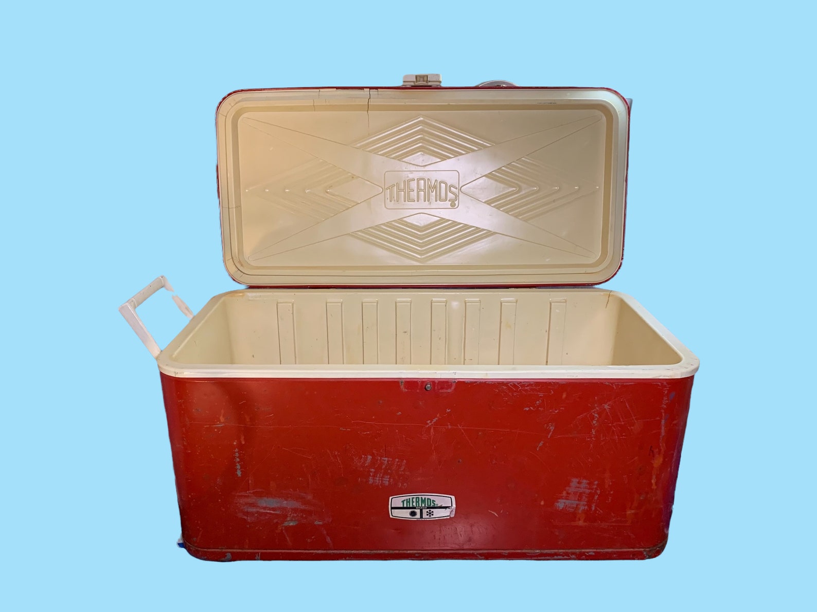 Vintage Metal Thermos Large Ice Chest Cooler. - Etsy