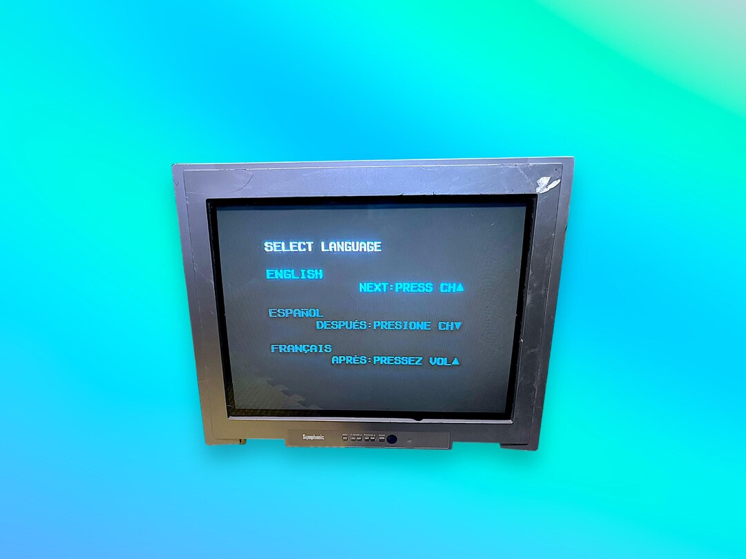Vintage Y2K TV Crt Television Set. Video Gaming. - Etsy