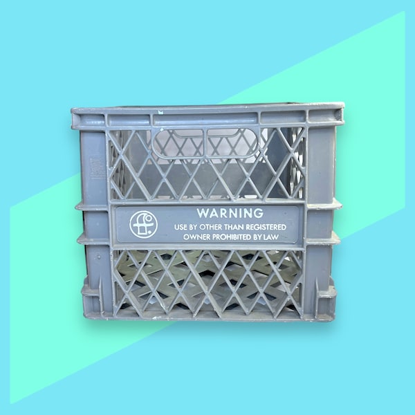 Vintage Milk Crate - Etsy