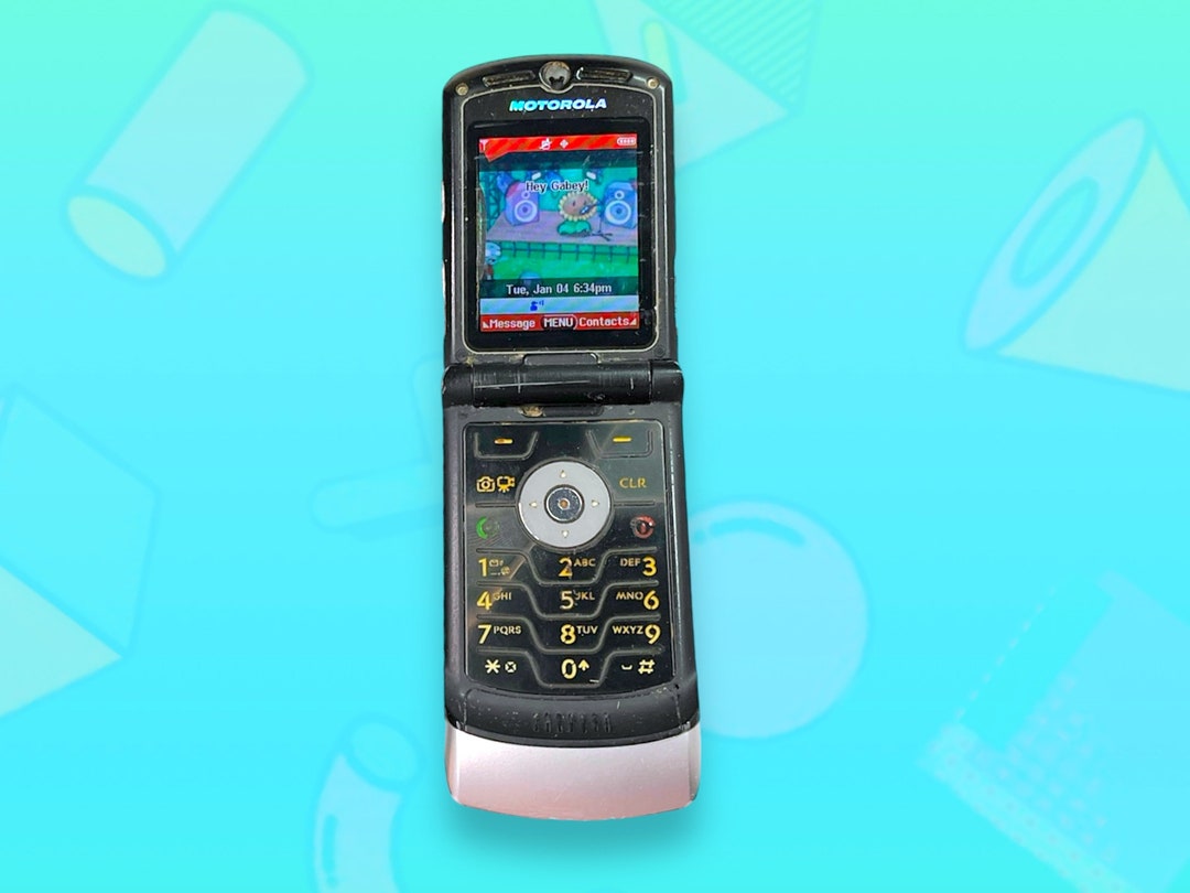 Vintage Y2K Motorola Razor Mobile Flip Cellphone. Works. - Etsy