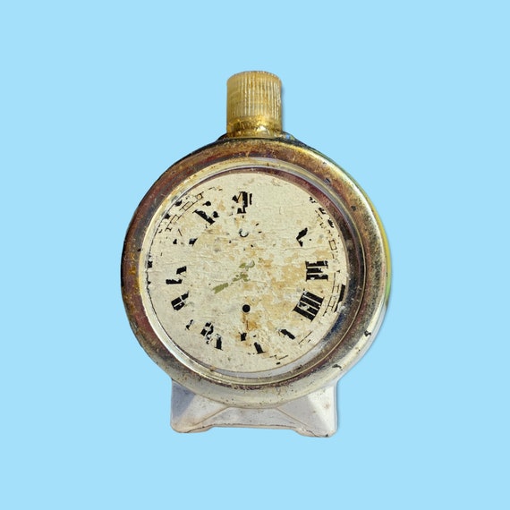 Vintage AVON Clock Shaped Cologne Fragrance glass Bot… - Gem