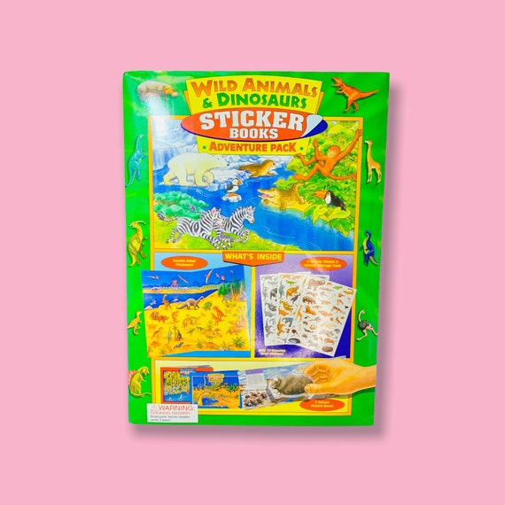 Vintage 90s Dinosaur Sticker Books - Etsy