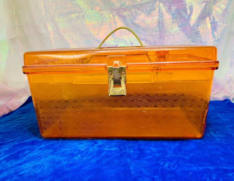 Vintage Clear Plastic Storage Case. | Etsy