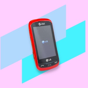 Vintage Y2K Red LG Slide Keyboard Cell Phone - Working - Etsy