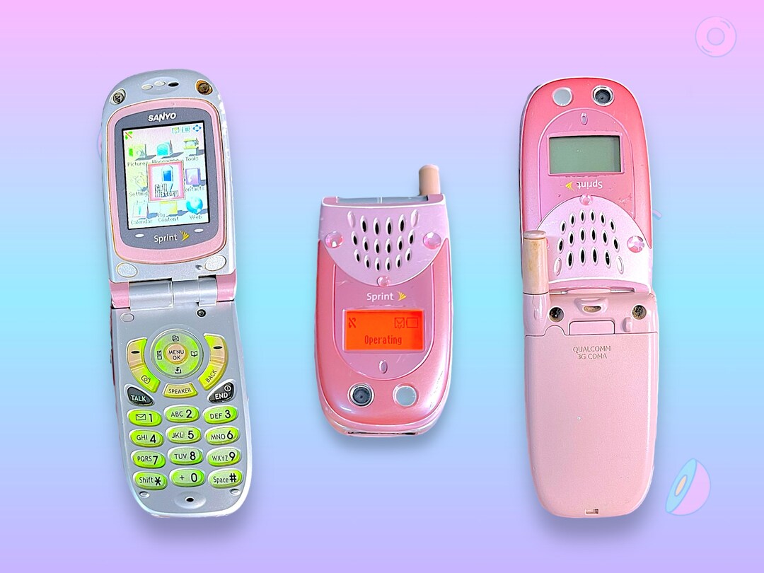 Vintage Y2K Pink Sanyo Camera Flip Cell Phone. Rare.works! - Etsy