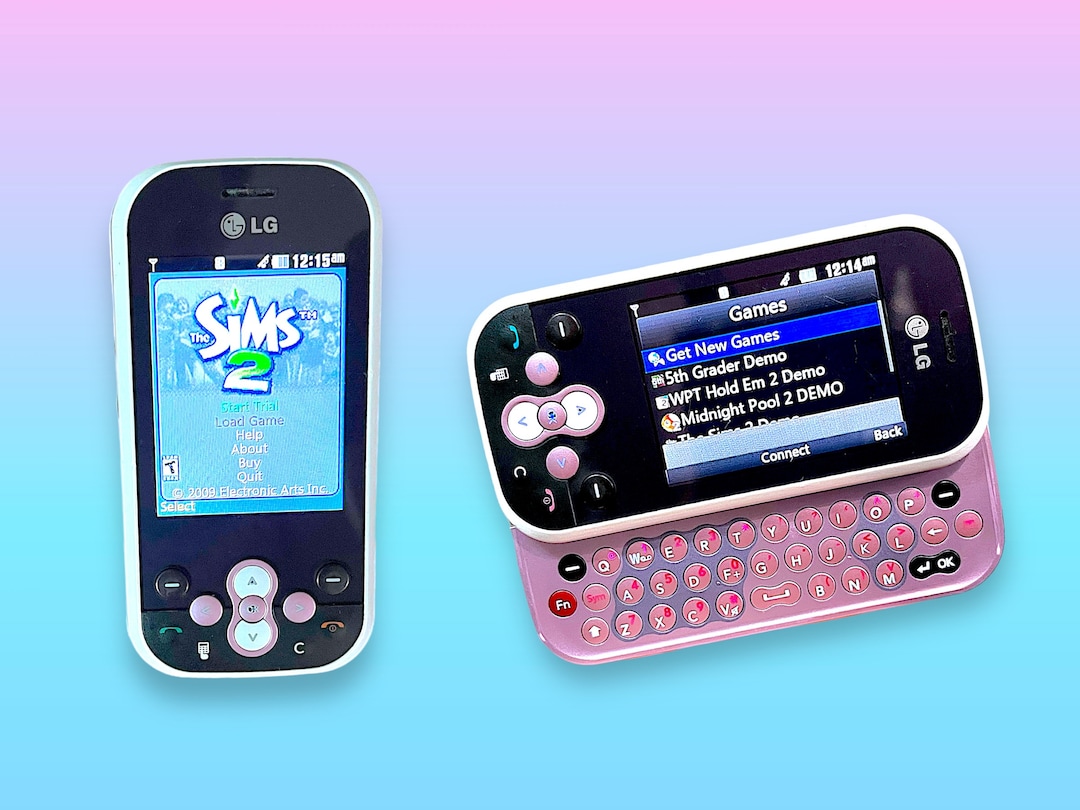 Vintage Y2K Pink LG Keyboard Cell Phone.rare.works. - Etsy