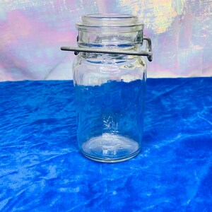 Vintage Glass Wire Side Jar. - Etsy