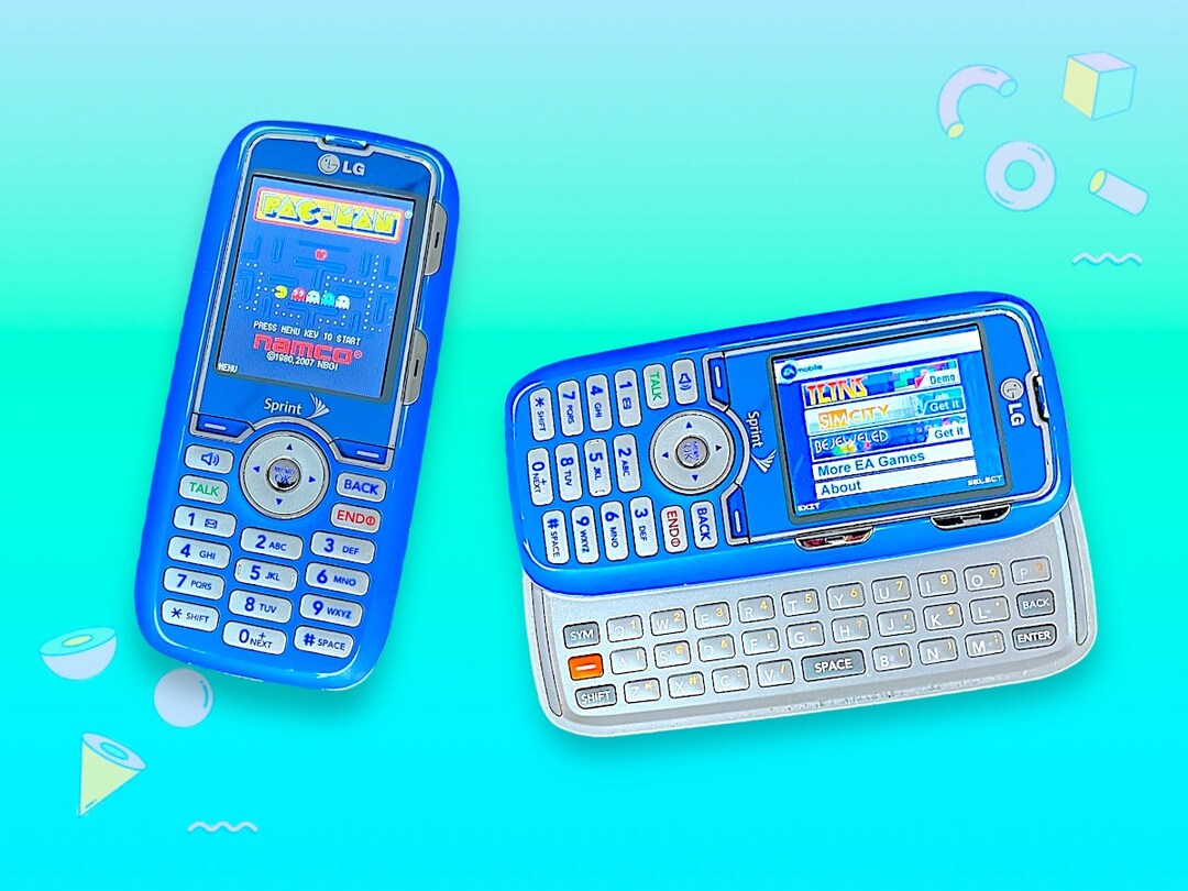 Vintage Y2K Blue LG Keyboard Cell Phone.rare.works - Etsy