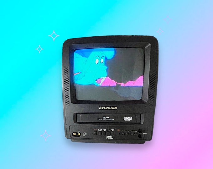 Vintage 90s VHS TV Vcr Crt Combo Gaming .works! - Etsy