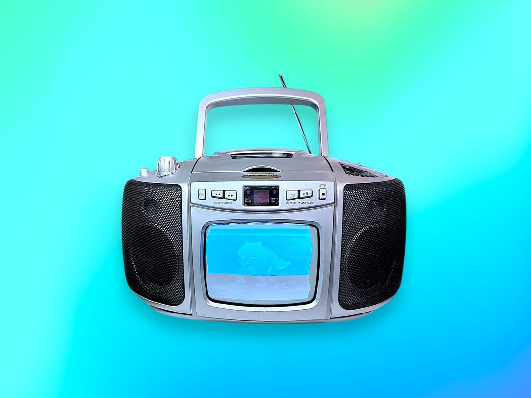 Vintage Y2K TV CD Stereo Boombox Player.as Is. - Etsy