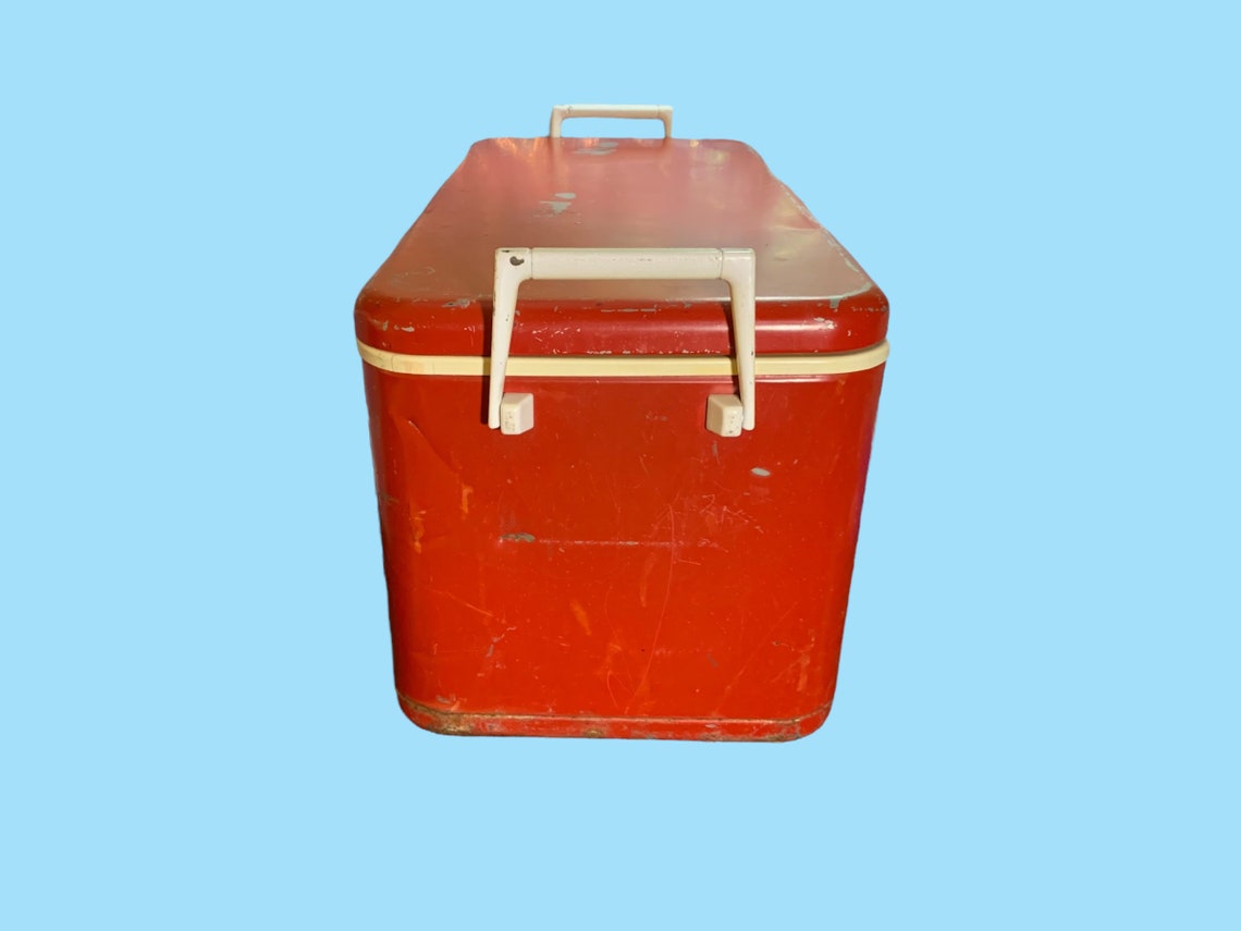 Vintage Metal Thermos Large Ice Chest Cooler. - Etsy