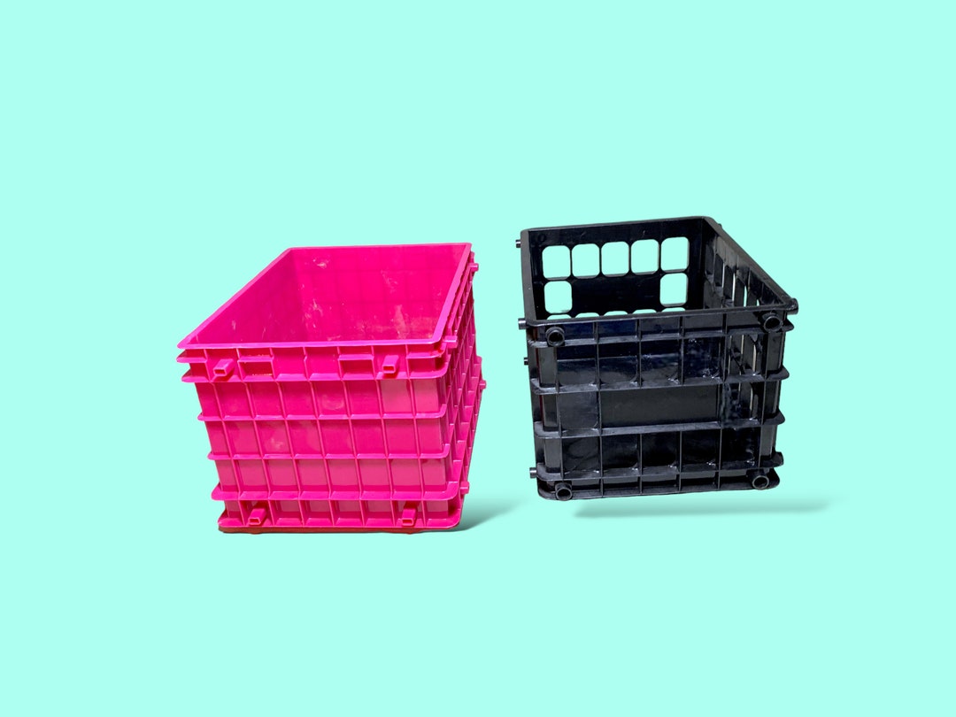 Vintage Y2K Plastic Storage Crate. - Etsy Australia