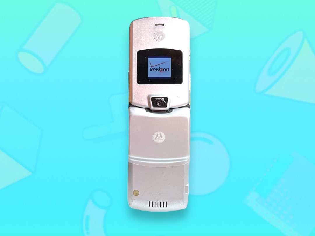 Vintage Y2K Motorola Razor Mobile Flip Cellphone. Works. - Etsy