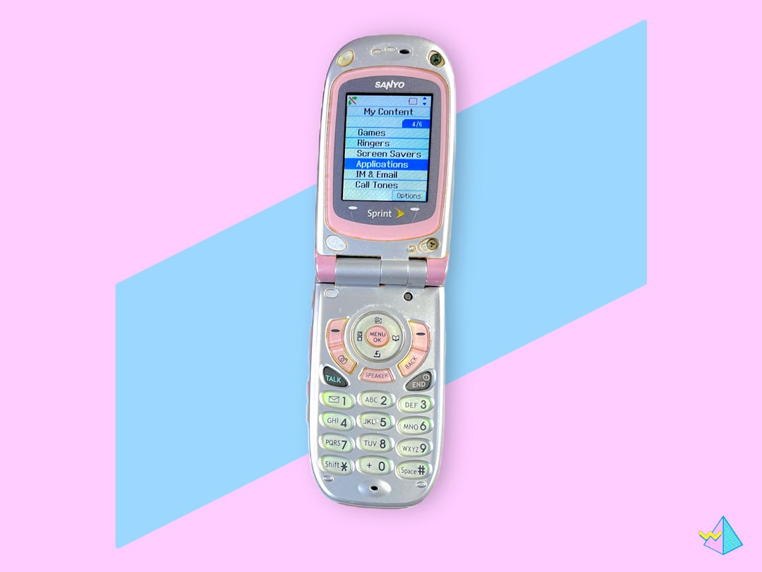 Vintage Y2K Pink Sanyo Camera Flip Cell Phone. Rare.works! - Etsy