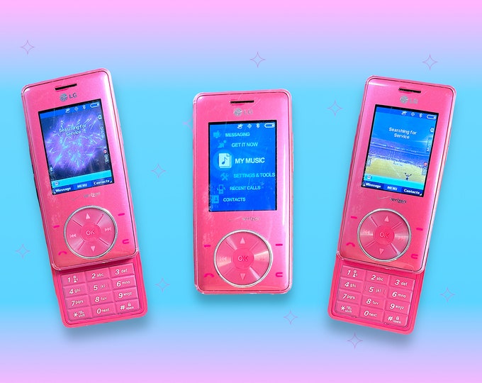 Vintage Y2K Pink LG Slide Cell Phone.rare.works! - Etsy