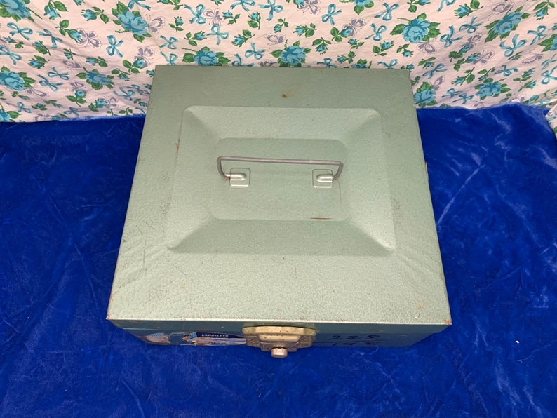 Vintage Metal Office File Lock Box. - Etsy