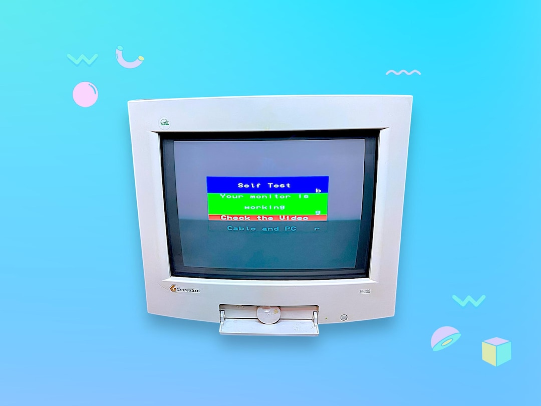 Vintage Y2K Gateway Desktop Computer PC Monitor Screen. Works! Rare. - Etsy