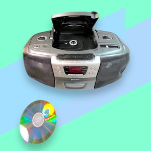 Vintage Y2K CD Player Stereo Cassette Recorder. Works.as Is. - Etsy