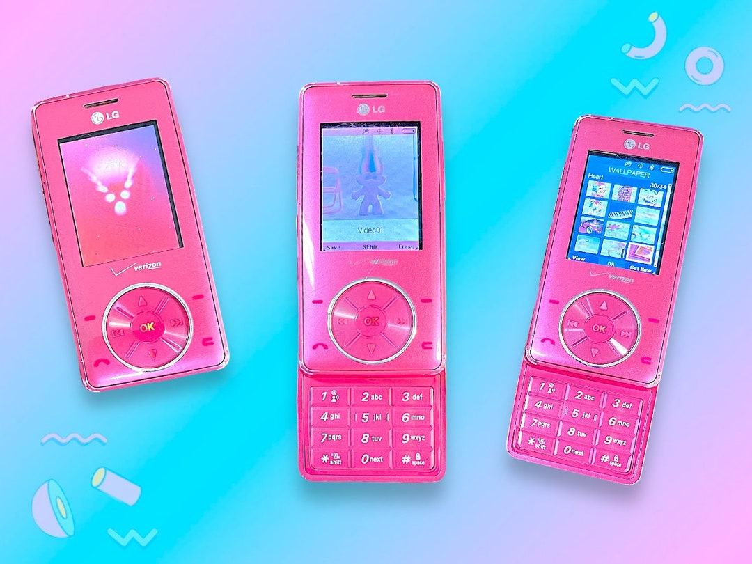 Vintage Y2K Pink LG Slide Camera Cell Phone. Rare.works! - Etsy