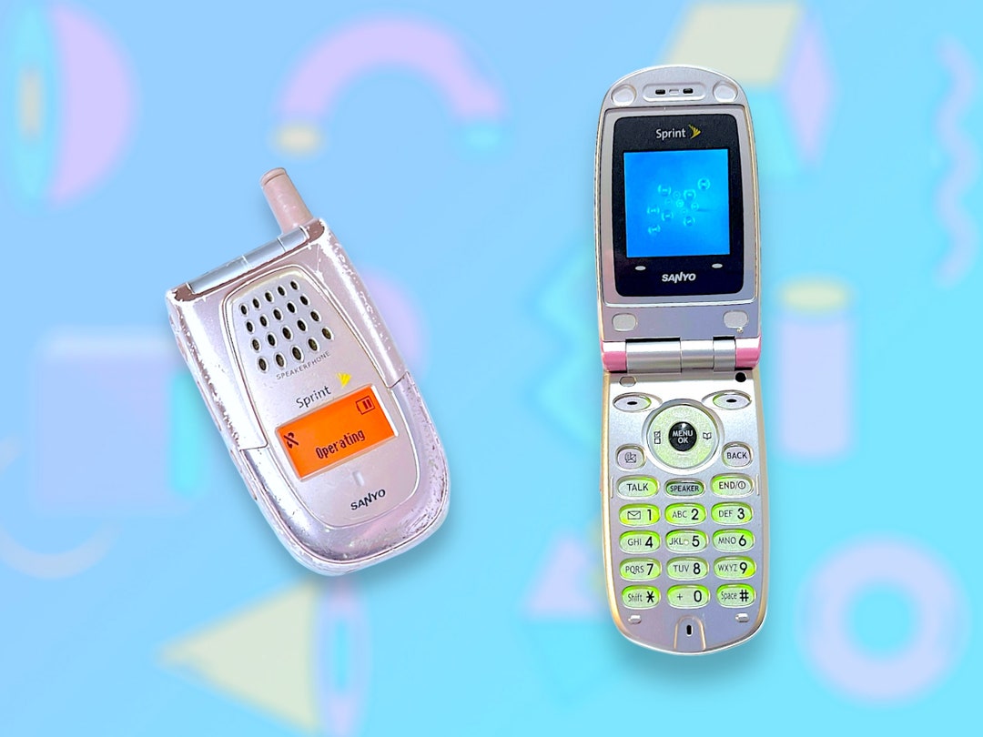 Vintage Y2K Pink Sanyo Flip Cell Phone.rare.as Is.works - Etsy