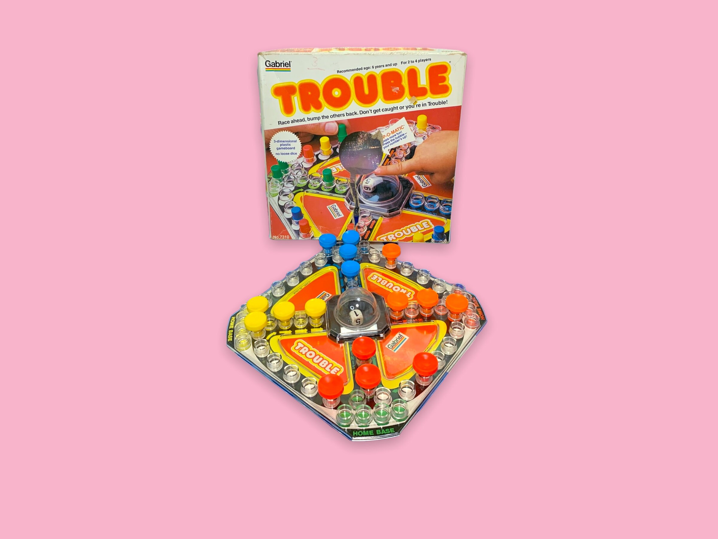 Trouble Board Game Logo