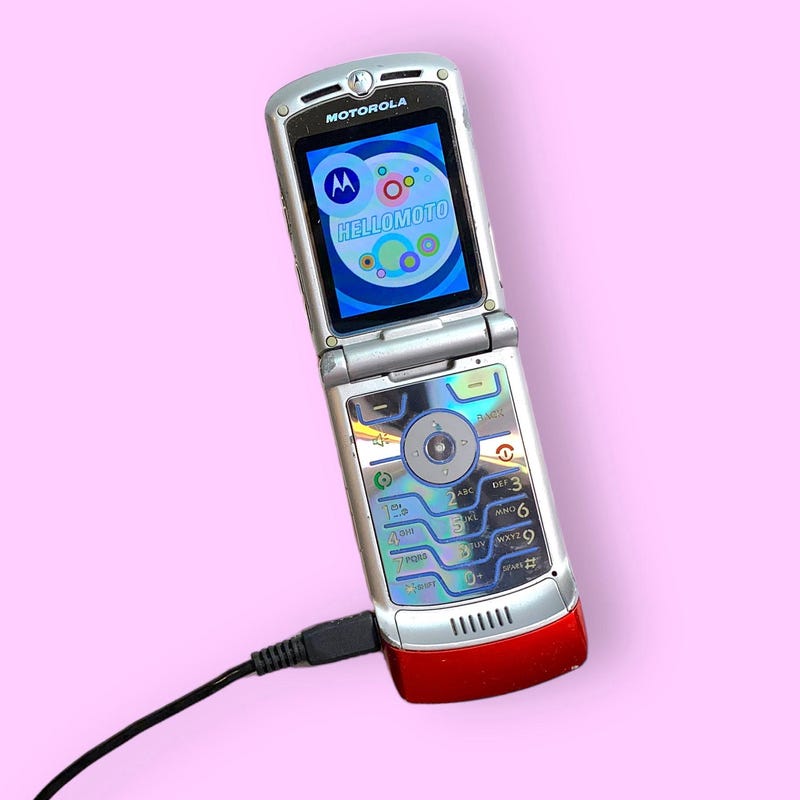 Old Red Flip Phone Motorola - Etsy