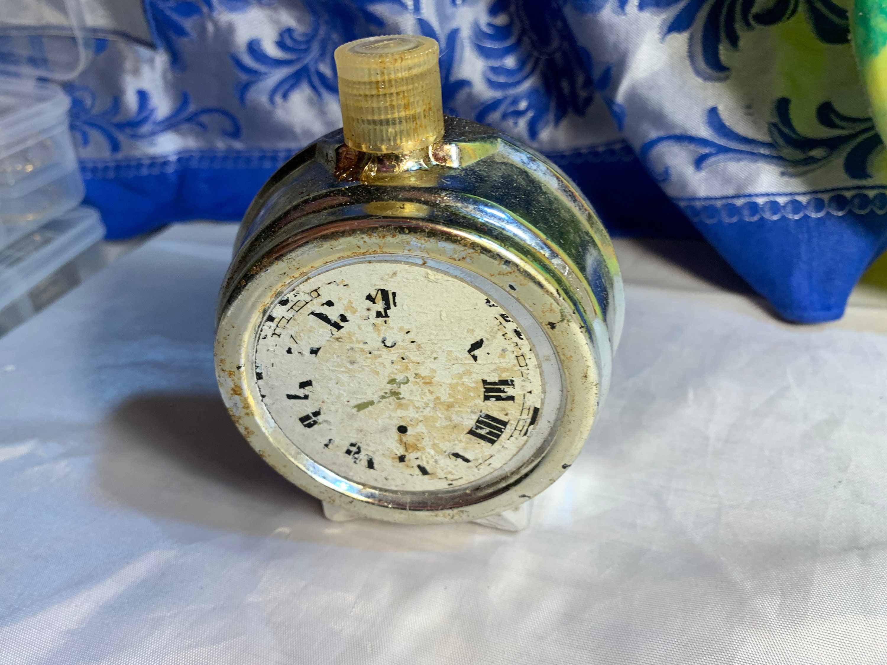 Vintage AVON Clock Shaped Cologne Fragrance glass Bottle. | Etsy