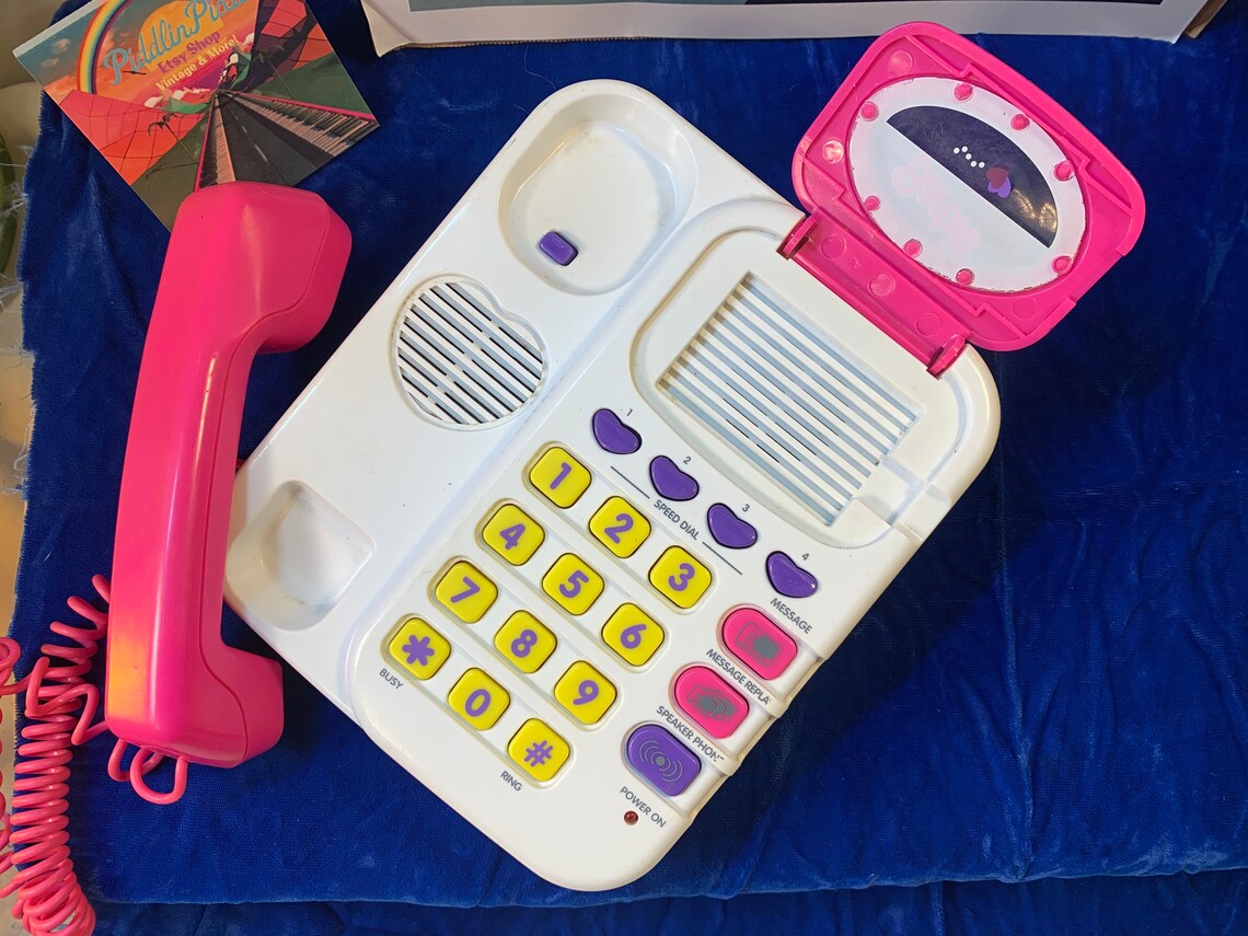 Vintage 90s Barbie Phone & answering Machine | Etsy