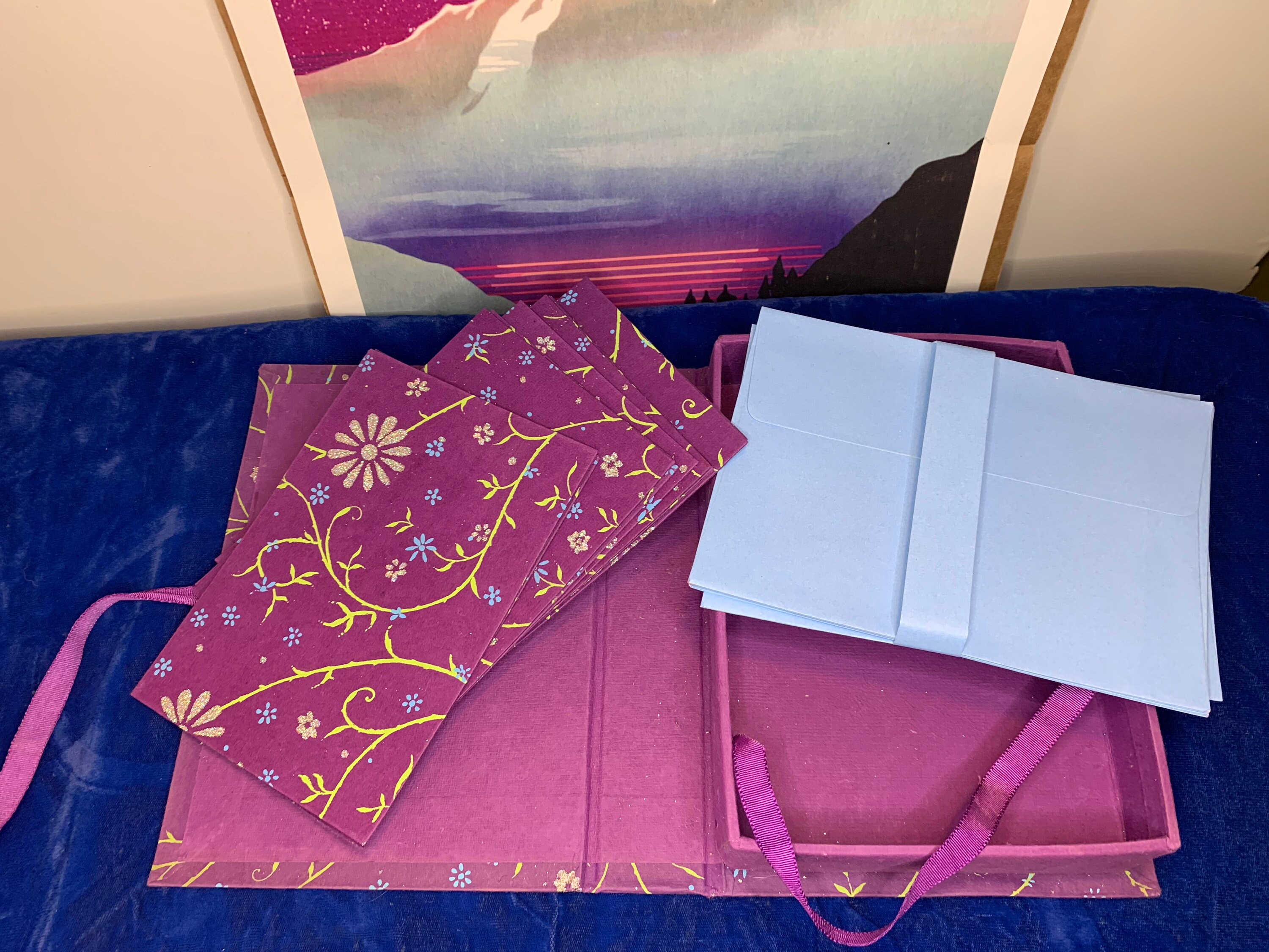 Vintage Beautifully Style Paper Chase Stationery Cards Box | Etsy