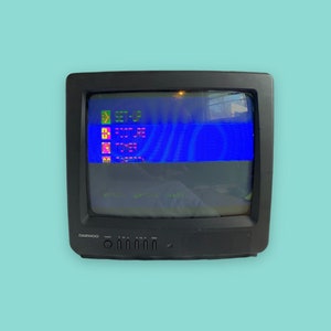 Vintage Y2K TV CRT Television Set.works! - Etsy