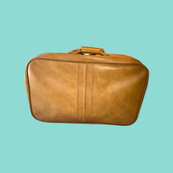 Vintage Italian Leather Suitcase. - Gem