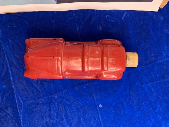 Vintage Avon Perfume Red Car Glass Bottle. - Gem