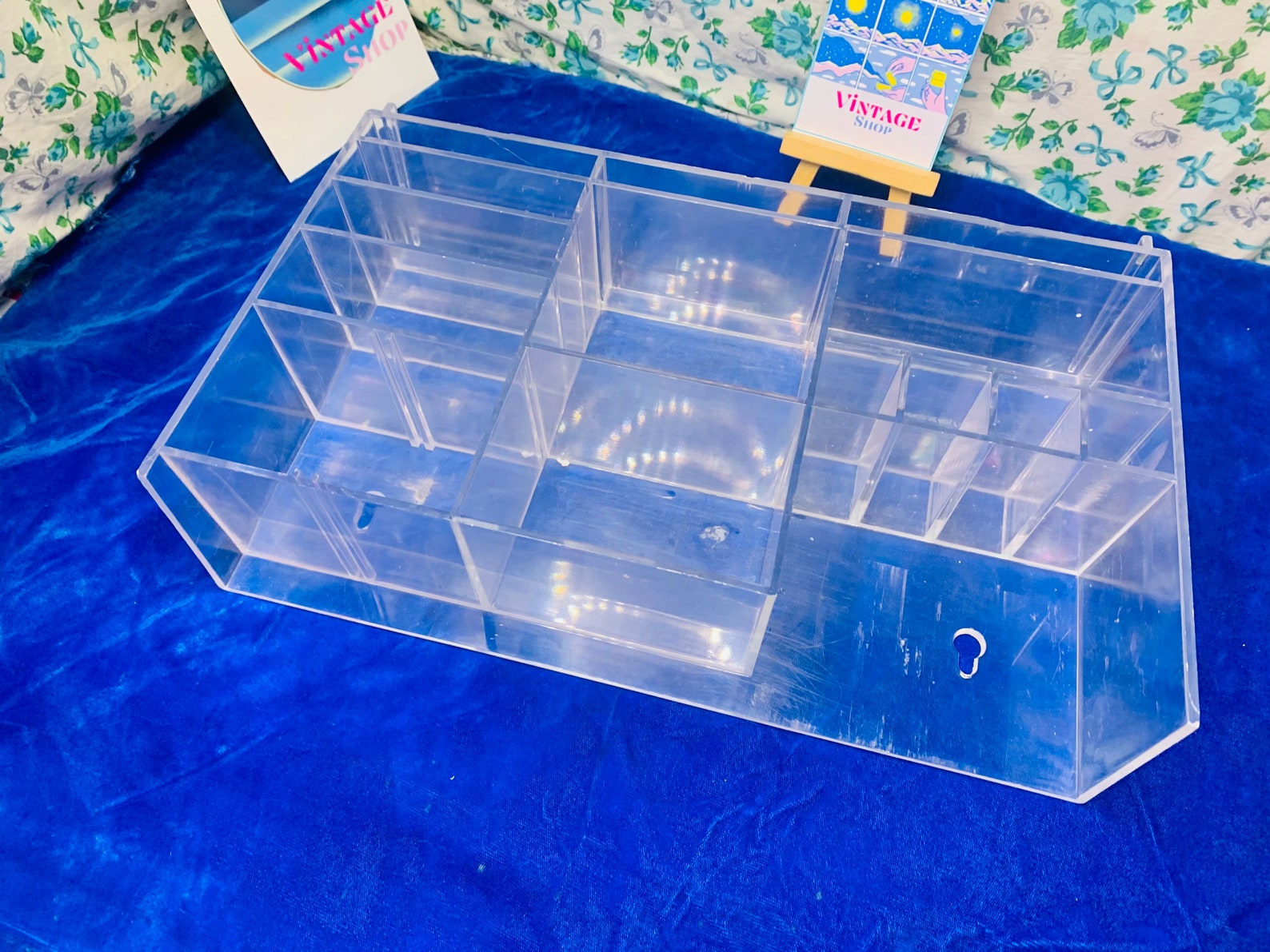 Vintage 90s Style Clear Makeup Organizer. - Etsy