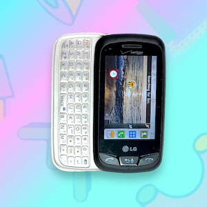Vintage Y2K LG Slide Keyboard Cellphone. Works - Etsy