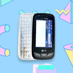 Vintage Y2K LG Slide Keyboard Cell Phone. Works - Etsy